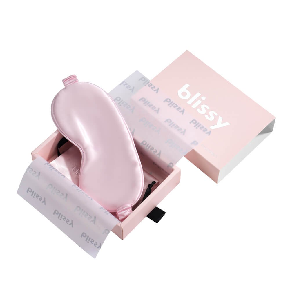 Blissy Silk Sleep Mask - 100% Mulberry 22-Momme -Blush - Singapore